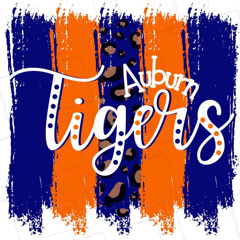 Auburn PNG | Hand Drawn | Tigers | Football | SEC | Orange | Blue - Etsy