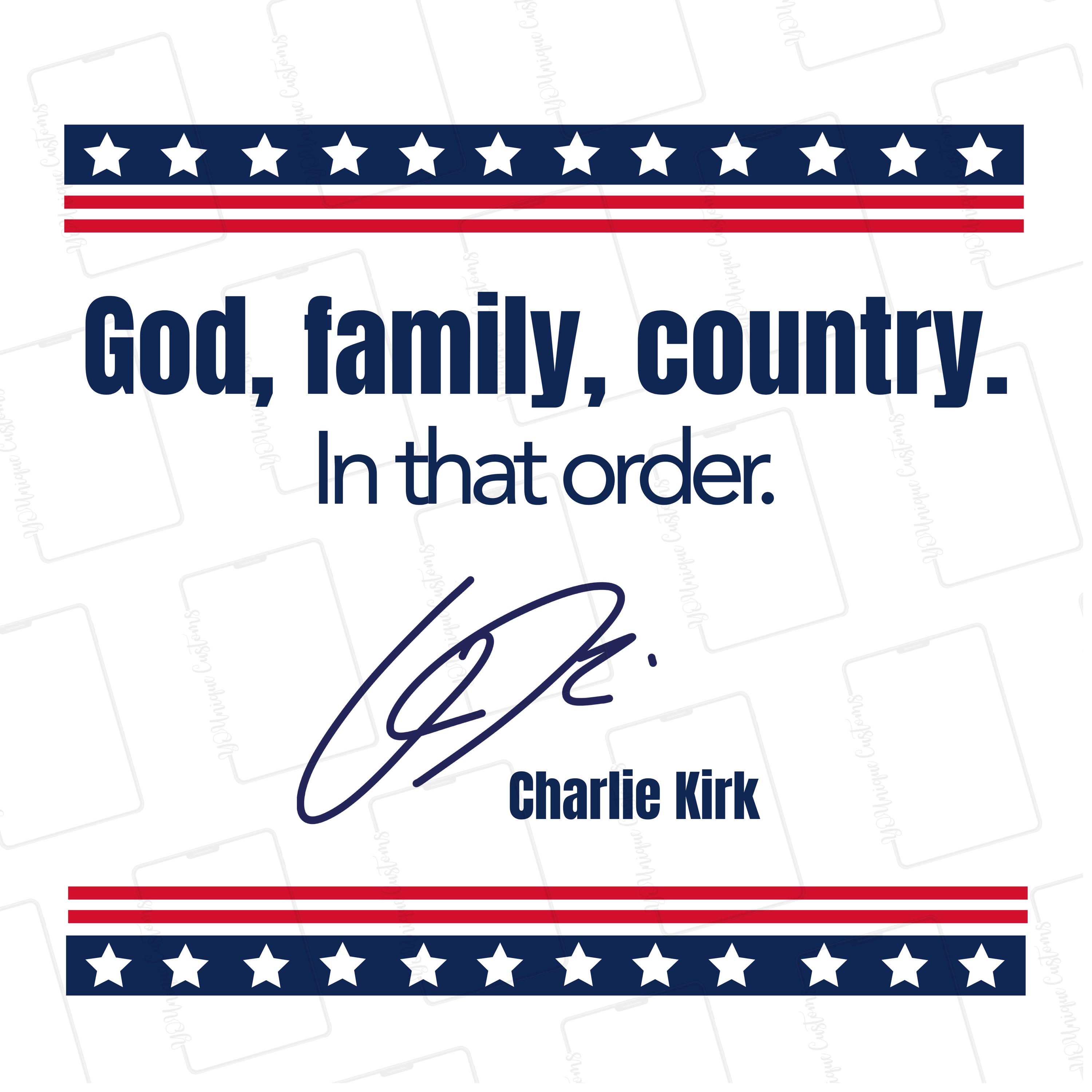 Charlie Kirk | Freedom | TPUSA | Turning Point USA | Flag | PNG ...