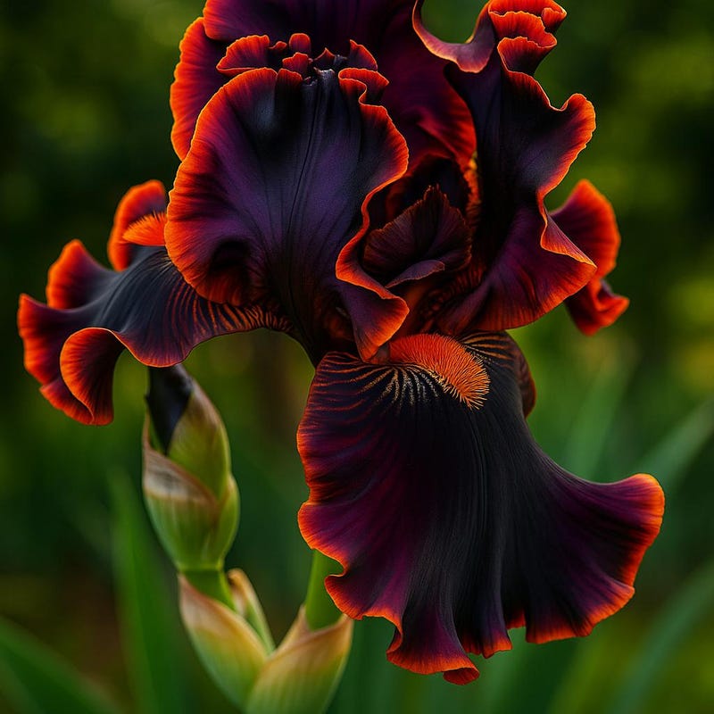 Black Iris - Etsy