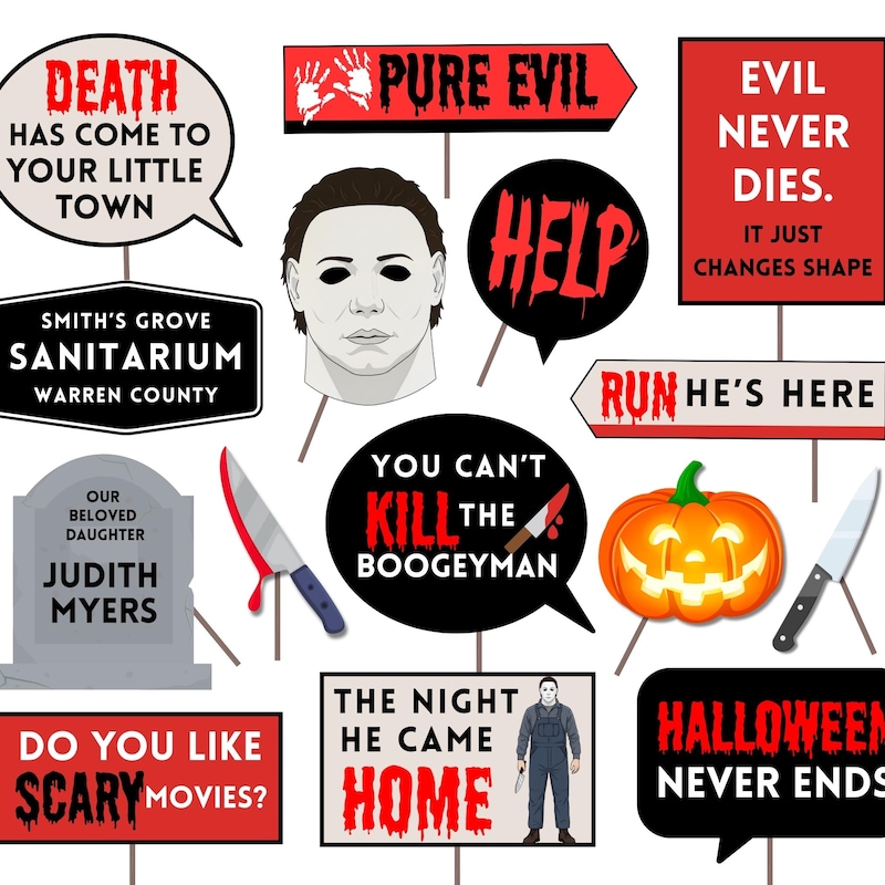 Horror Movie Props Signs - Etsy