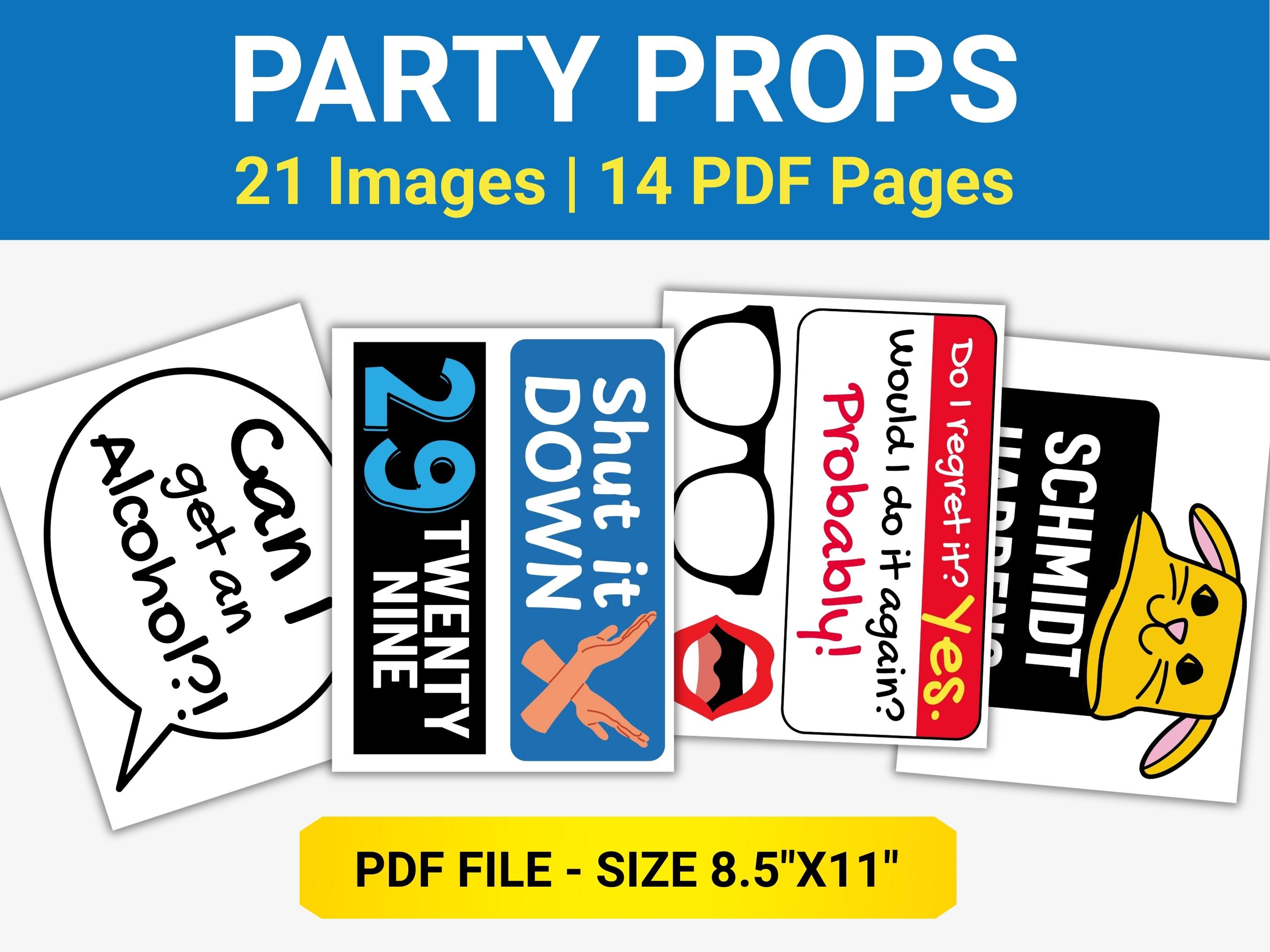 New Girl Party Props, New Girl TV Show Party Decorations, New Girl ...