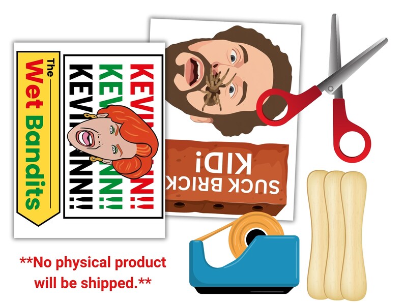 Home Alone Inspired Party Props: Christmas Holiday Photo Booth Props ...