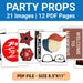 Stranger Party Props: Retro 80s Sci-fi Things Photo Booth Props ...