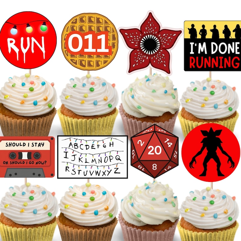 Stranger Cupcake Topper - Etsy