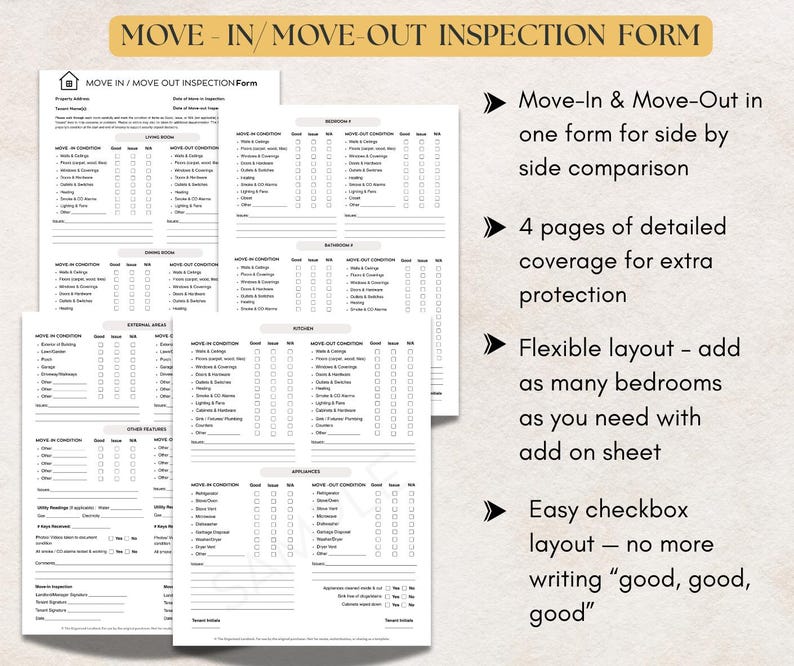 Tenant Welcome Packet | Essential Move-in Forms, Checklists & Welcome ...