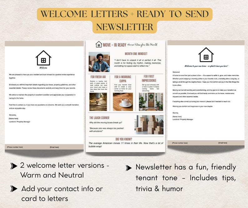 Tenant Welcome Packet | Essential Move-in Forms, Checklists & Welcome ...