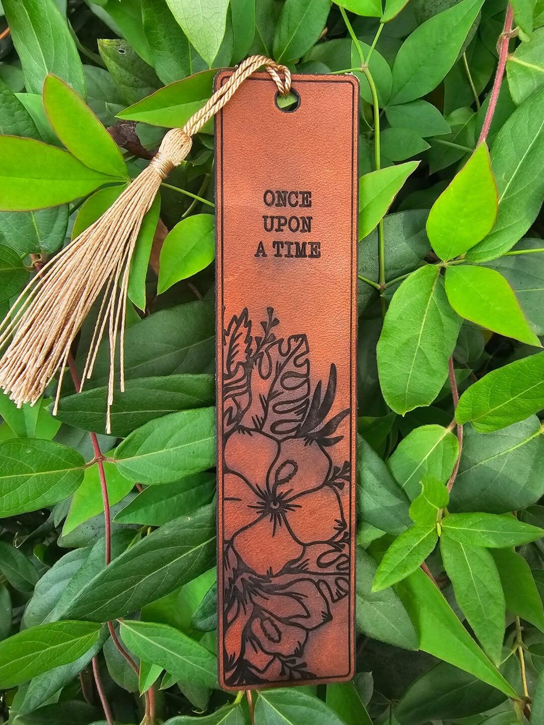 Once Upon a Time - Leather Bookmark - Etsy