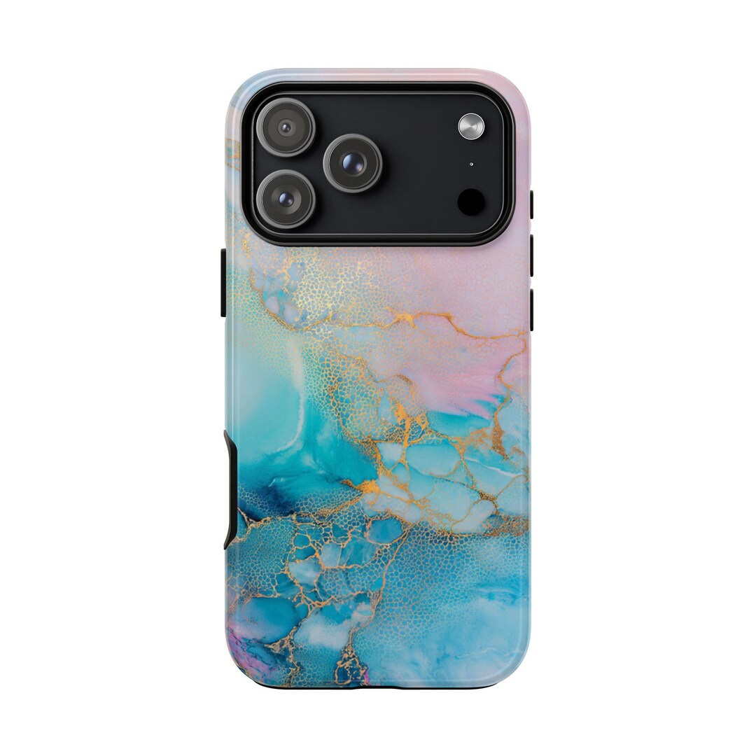 IPhone 17 Colorful Marble Textures Phone Case | Prism Infusion Marble ...
