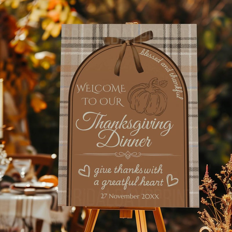 Welcome Thanksgiving Signs - Etsy