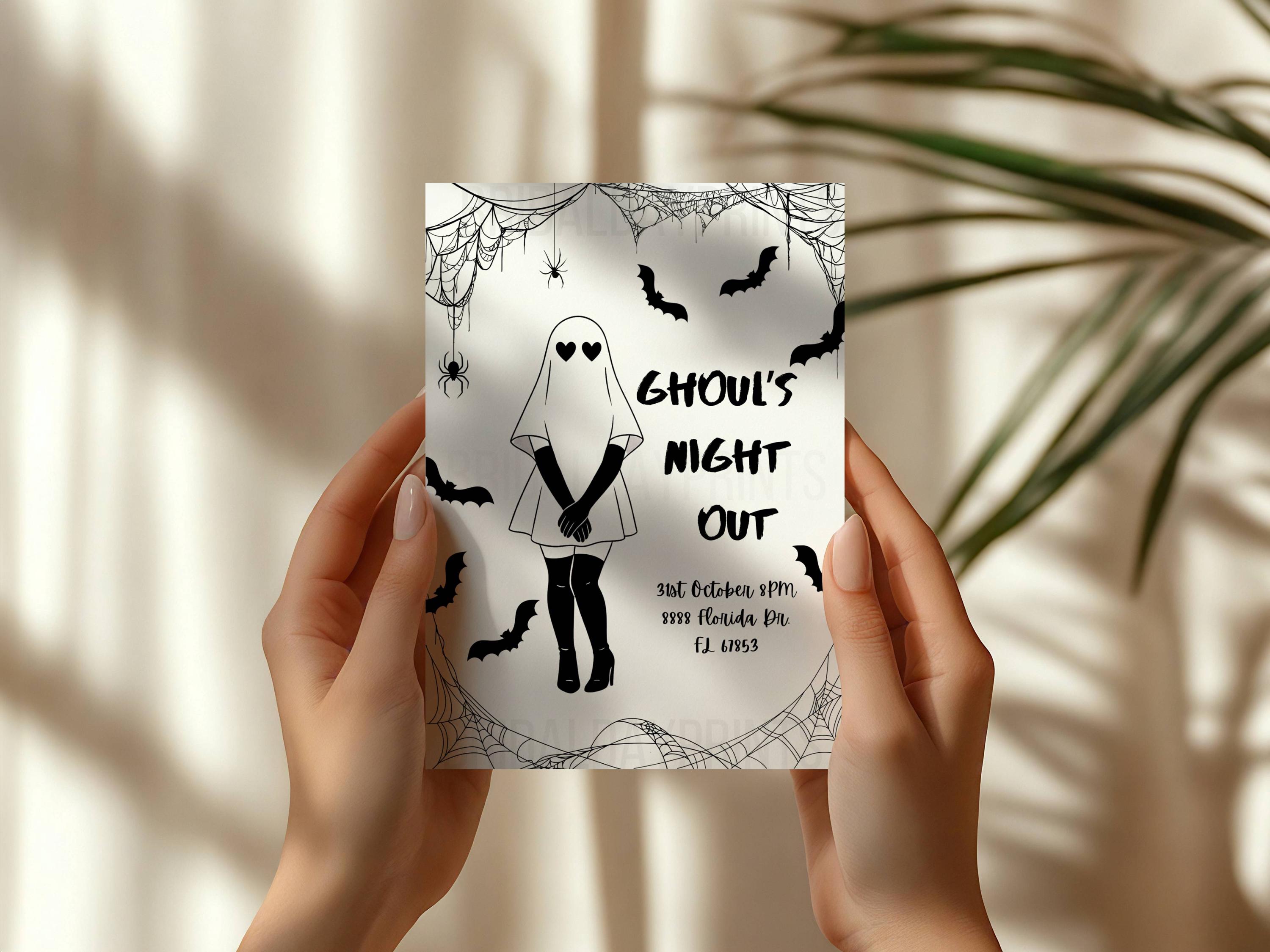 Ghouls Night Out Invitation | Halloween Girls Night Party Invite ...