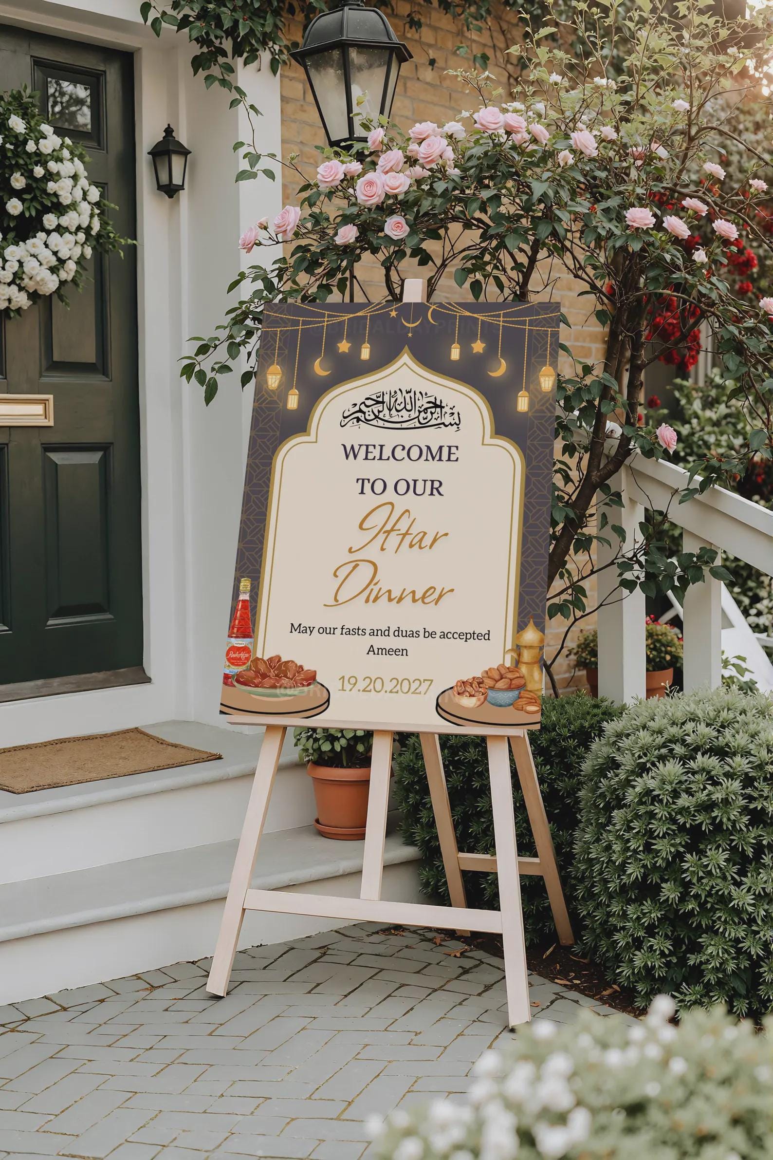 Ramadan Dinner Welcome Foam Print, Islamic Event Decor, or Home ...