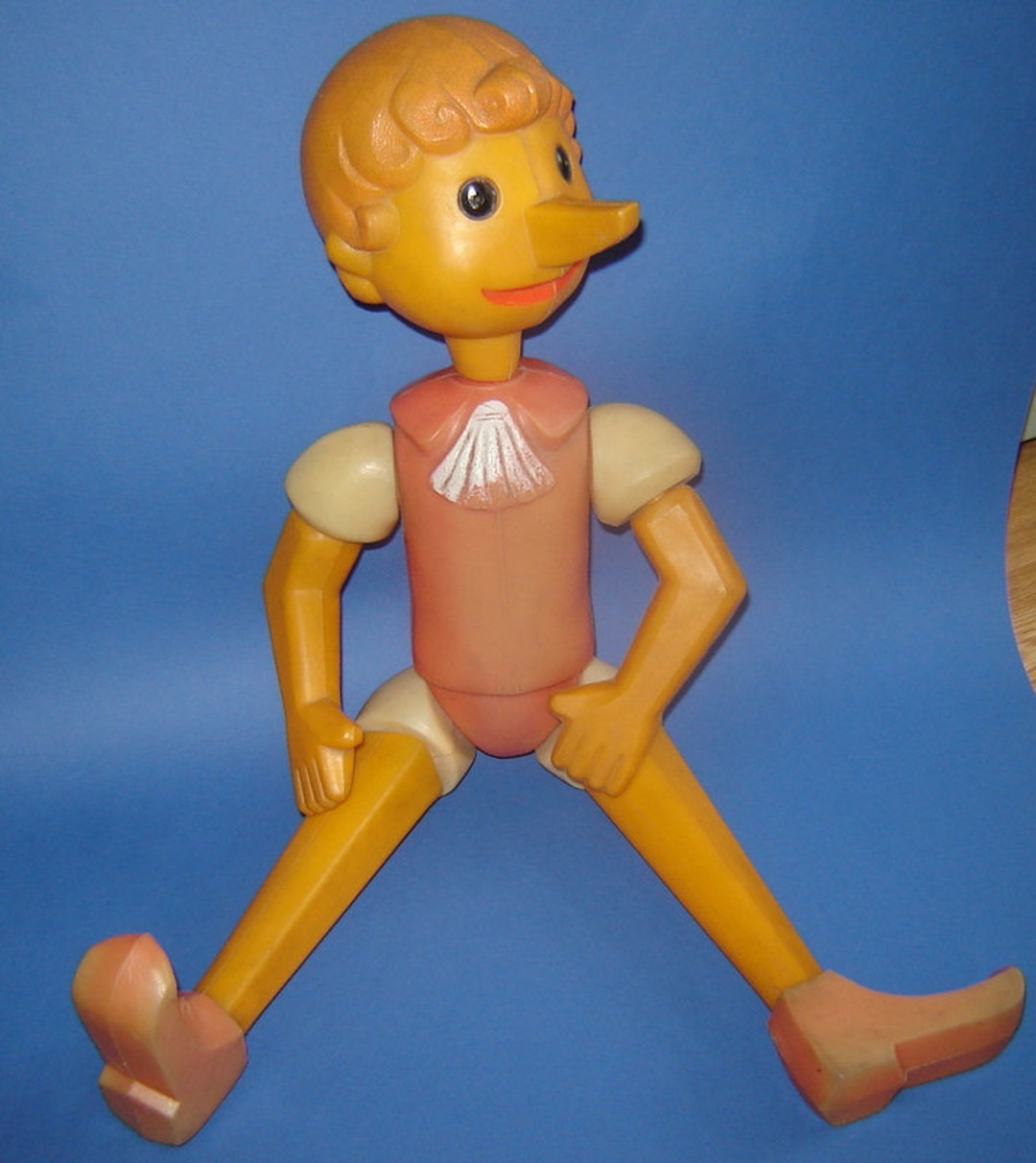 RARE Old Vintage Russian USSR Toy PINOCCHIO Doll Hard Plastic Jointed ...