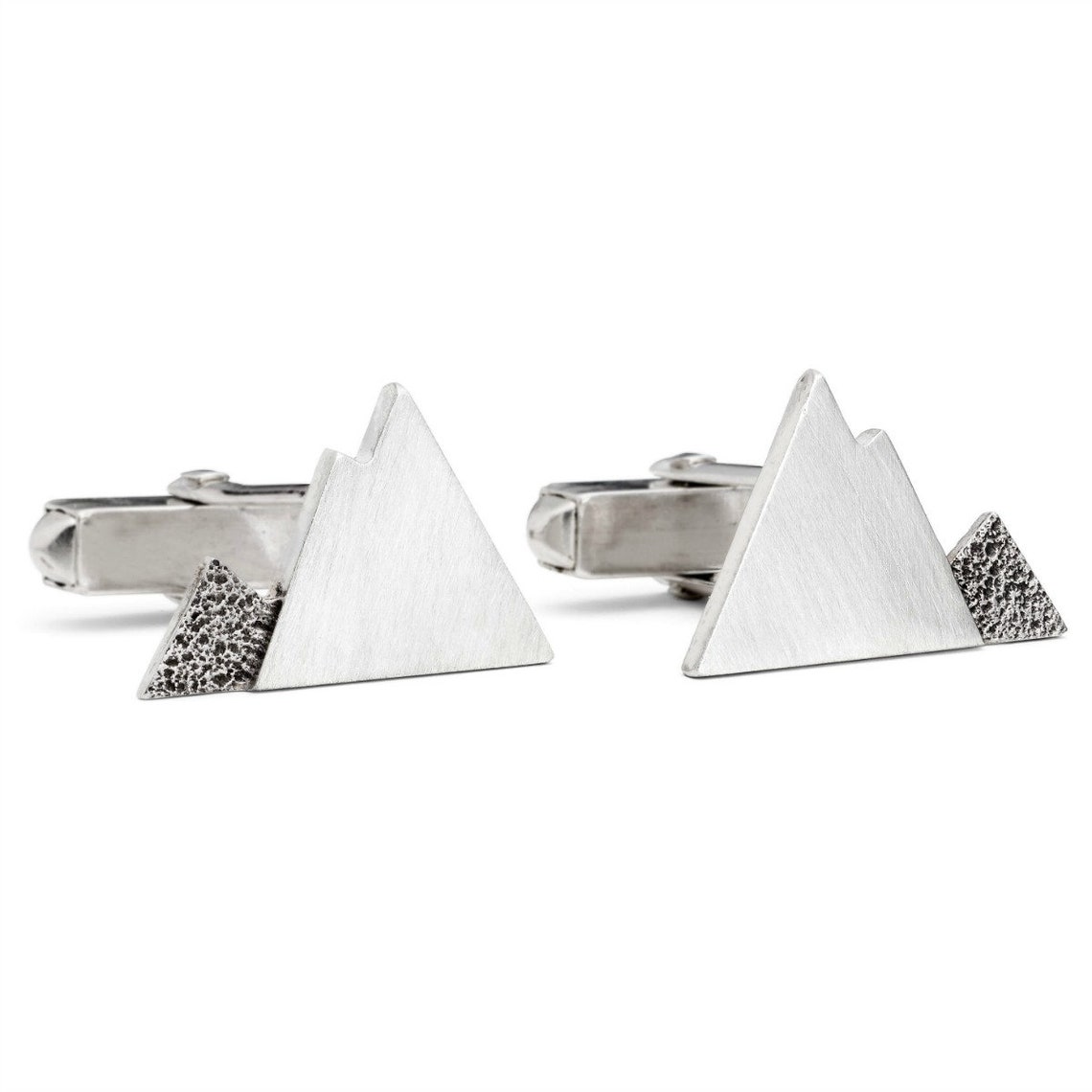 Silver Mountain Cuff Links Ideal Gifts for Men. Cufflinks Are Inspired ...