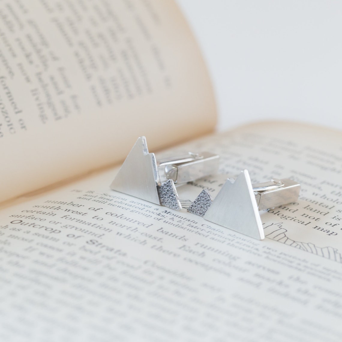 Silver Mountain Cuff Links Ideal Gifts for Men. Cufflinks Are Inspired ...