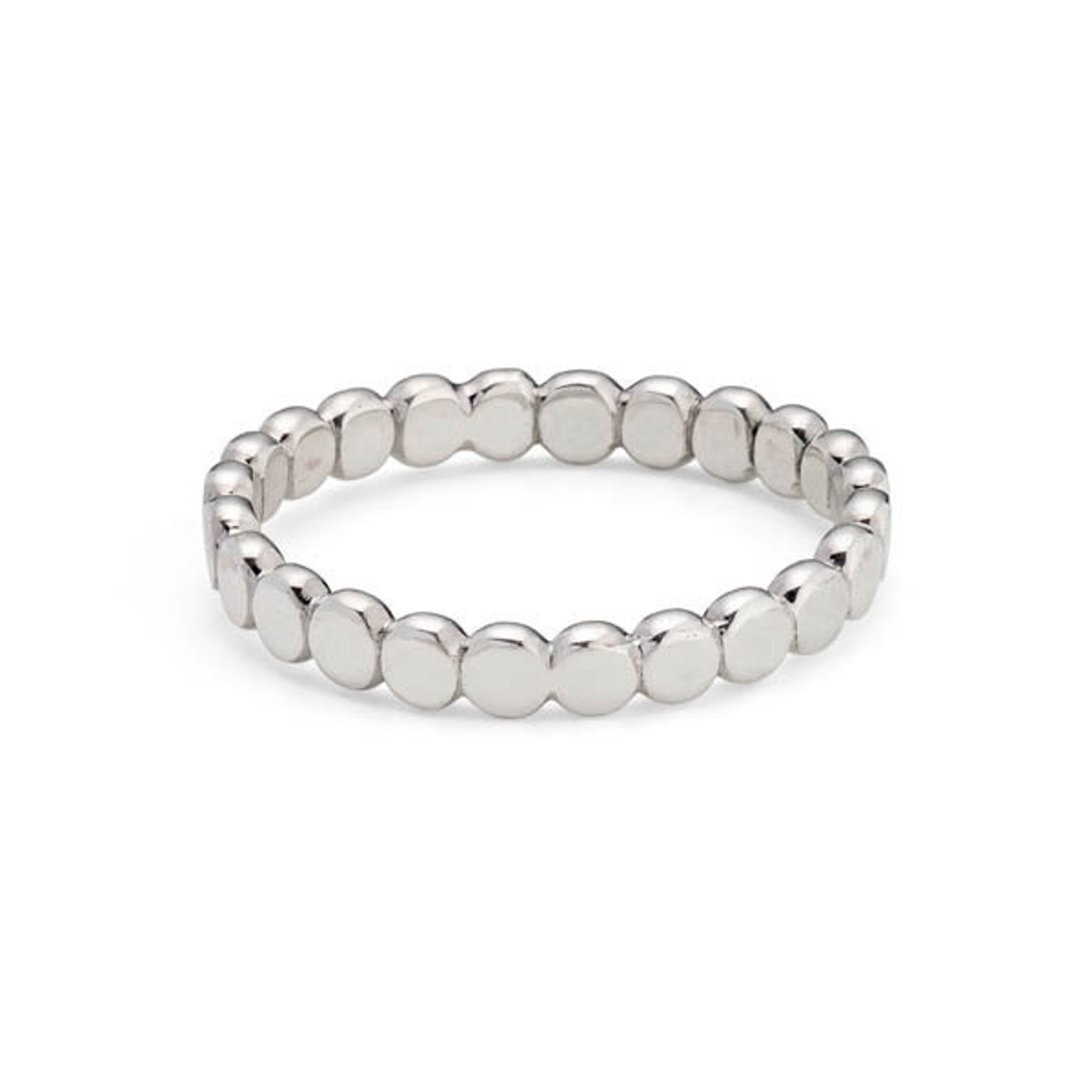 Pebble Stacking Ring, Sterling Silver Pebble Ring, Stackable Silver ...