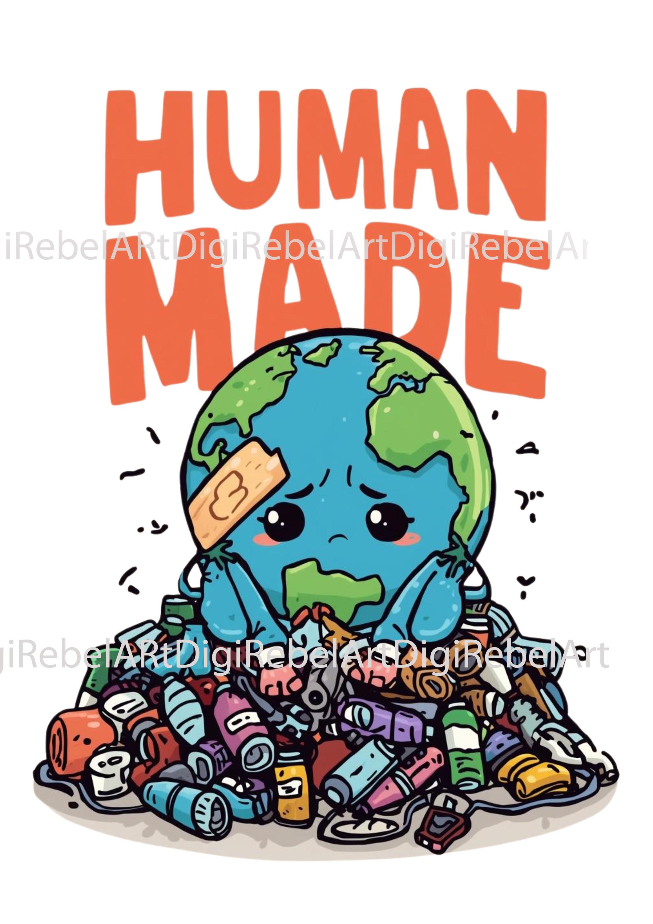 A "human Made" Sad Earth | Environmentalism | Climate Change Awareness ...