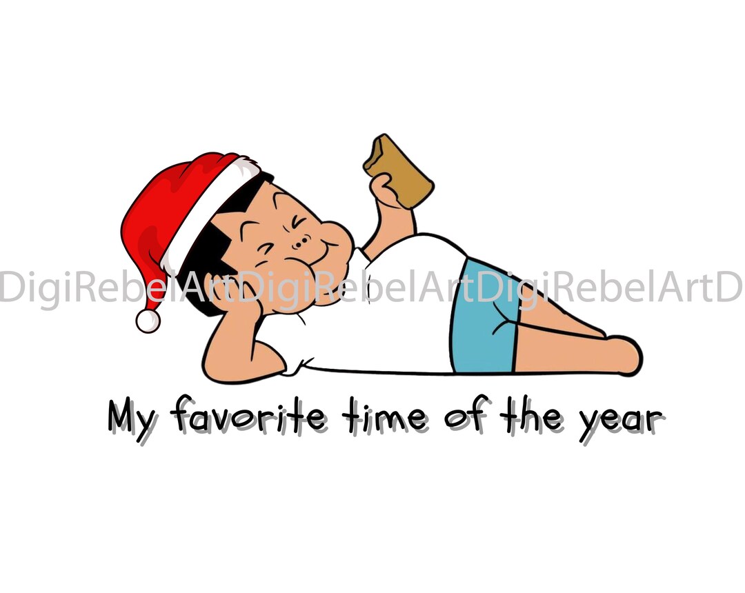 Chubby Kid Santa Nap Clipart | Funny Christmas Digital Design - Etsy
