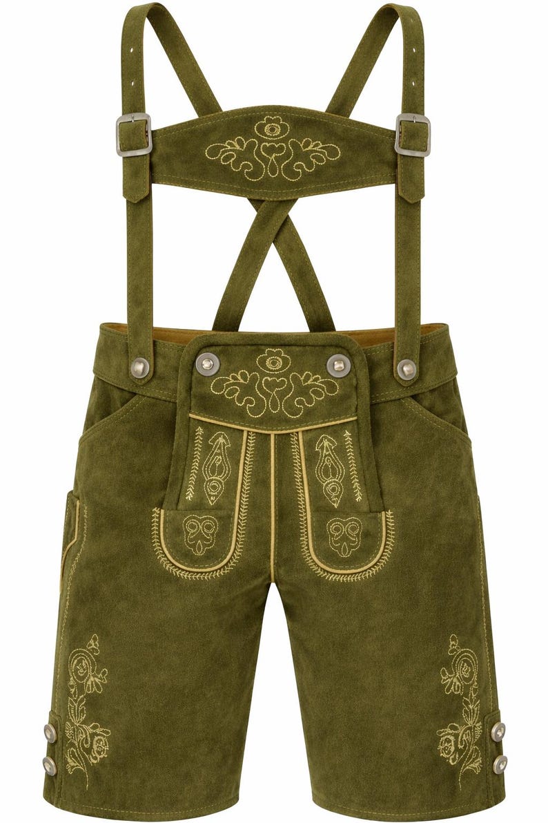 Sky Blue Bavarian Toddler Lederhosen | Kids Suede Leather Shorts With ...