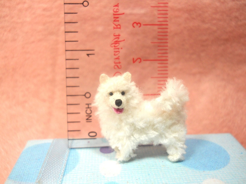 Miniature Samoyed - Micro Crochet Mini Amigurumi Dog Stuff Animal ...