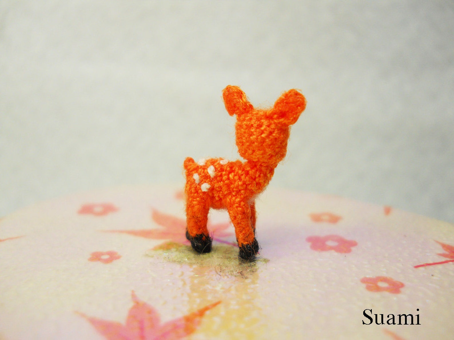 Extreme Micro Fawn Deer 1/2 Inch - Tiny Miniature Crochet Amigurumi ...