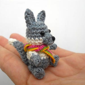 Mini Crochet Wolf - Miniature Dog Stuffed Animals - Made to Order - Etsy