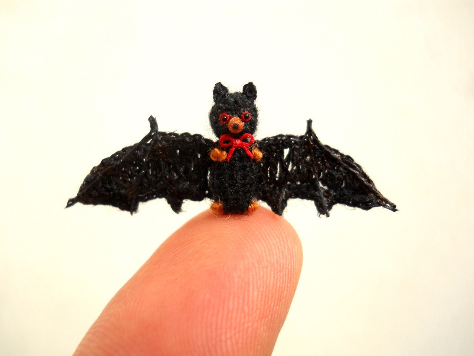 Micro Mini Bat Miniature Amigurumi Bat Stuffed Animal Made - Etsy