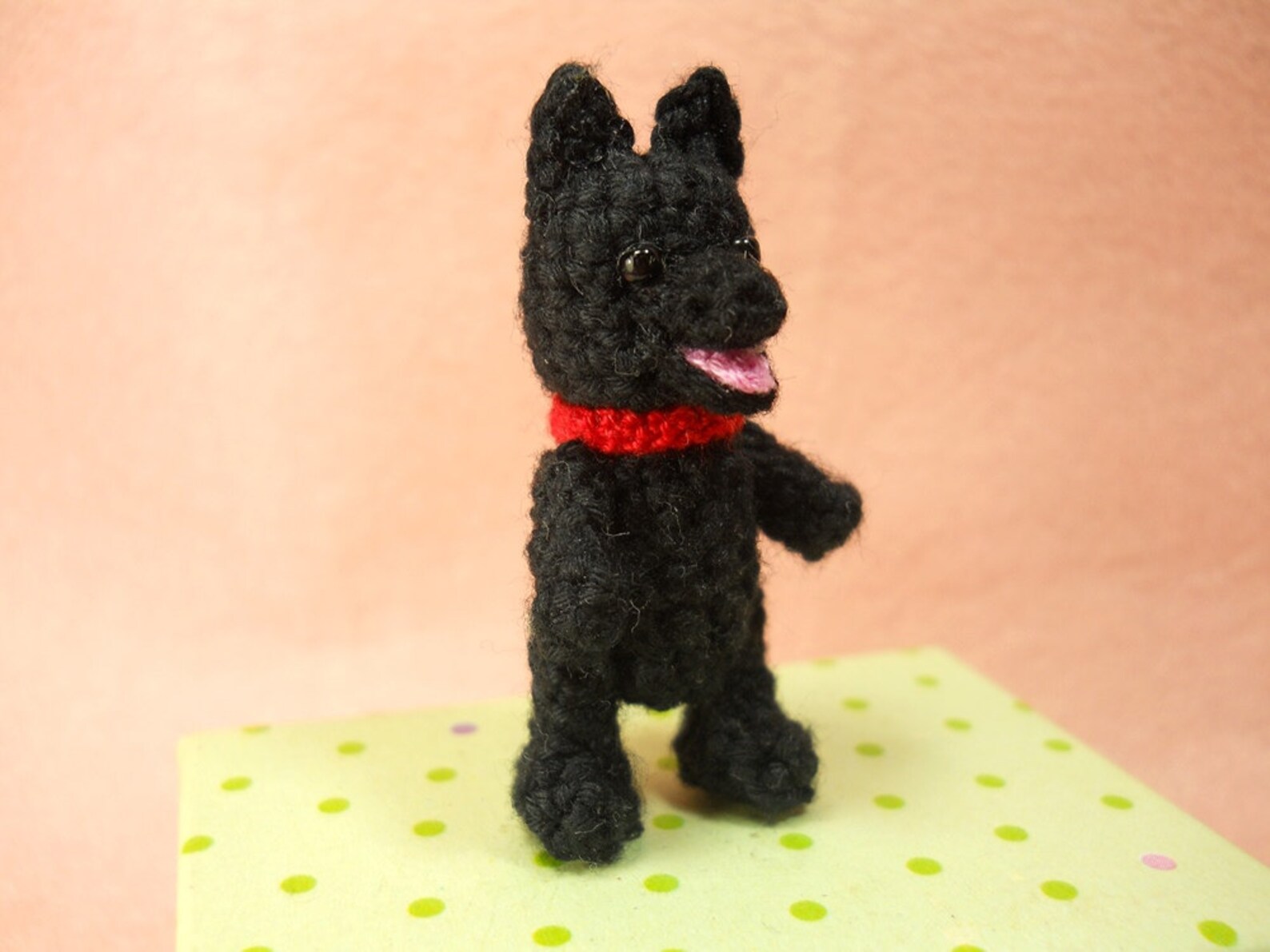 Mini Schipperke - Crochet Miniature Dog Stuffed Animals - Made to Order ...
