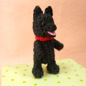 Mini Schipperke - Crochet Miniature Dog Stuffed Animals - Made to Order ...