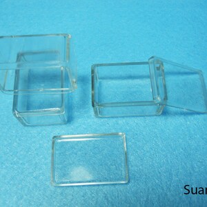 Small Clear Plastic Display Boxes With Lids - Set of 12 - Etsy