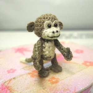 Micro Mini Monkey Tiny Crocheted Monkeys Made to Order | Etsy