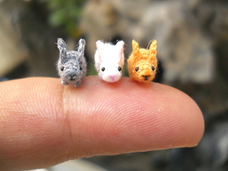 Teeny Tiny Bunny Rabbit Micro Crochet Tiny Stuffed Animals - Etsy Australia