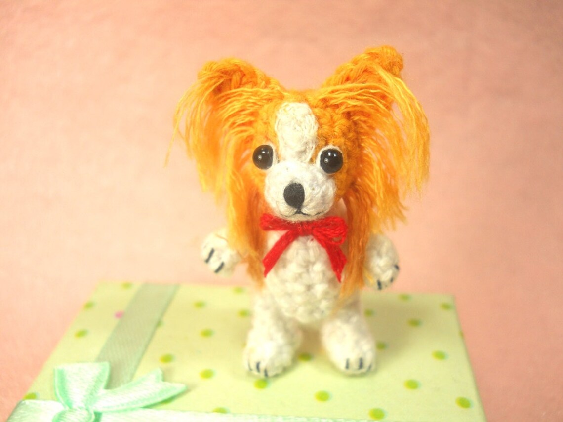 Mini Crochet Papillon - Miniature Dog Stuffed Animals - Made to Order ...