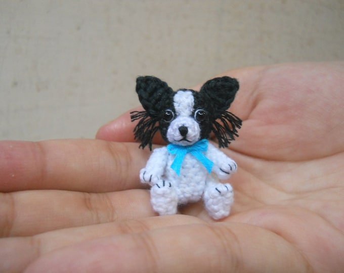 Papillon Crochet Miniature Dog Stuffed Animals Made to - Etsy
