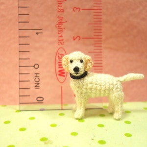 Miniature White Labrador Retriever - Tiny Crochet Dog Stuffed Animals ...