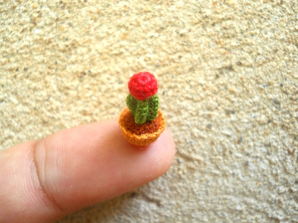 Micro Cactus Type 03 -tiny Crochet Cactus Amigurumi Plant - Made to ...