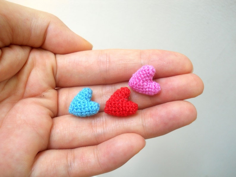 Micro Crocheted Heart Made to Order - Etsy