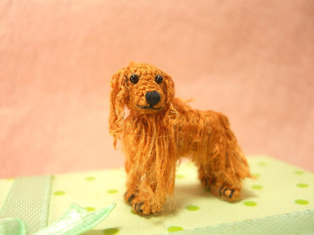 Cocker Spaniel Miniature Crochet Dog Stuffed Animals Made | Etsy