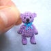 Micro Bear 1 Inch Miniature Teddy Bear, Amigurumi Crocheted Bear Made ...