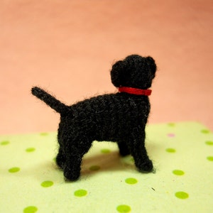 Miniature Black Labrador Retriever - Tiny Crochet Dog Stuffed Animals ...