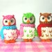 Three Micro Mini Owls - Tiny Amigurumi Crochet Miniature Owl Plush ...