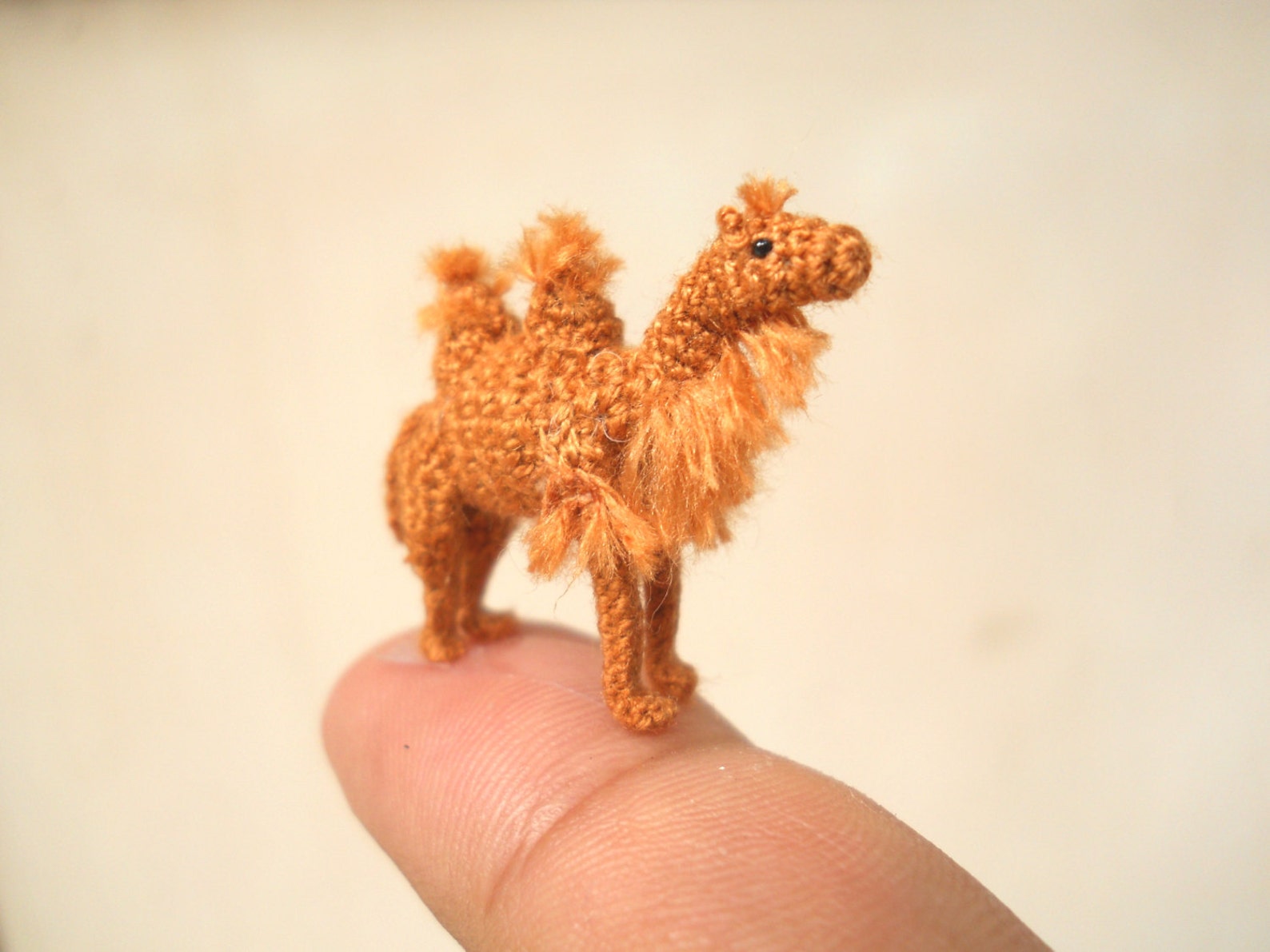 1 Inch Bactrian Camel Amigurumi Micro Miniature Crochet - Etsy