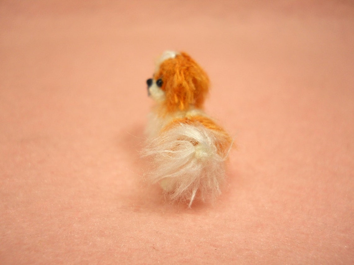 Miniature Japanese Chin Tiny Crochet Tiny Dog Stuffed - Etsy