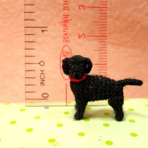 Miniature Black Labrador Retriever - Tiny Crochet Dog Stuffed Animals ...