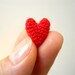 Micro Crocheted Heart Made to Order - Etsy