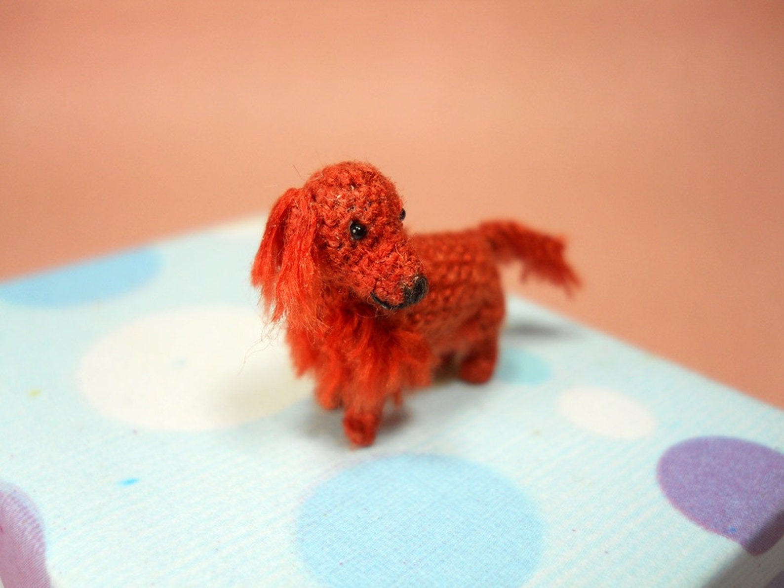 Miniature Red Setter - Tiny Amigurumi Crochet Dog Stuffed Animal - Made ...