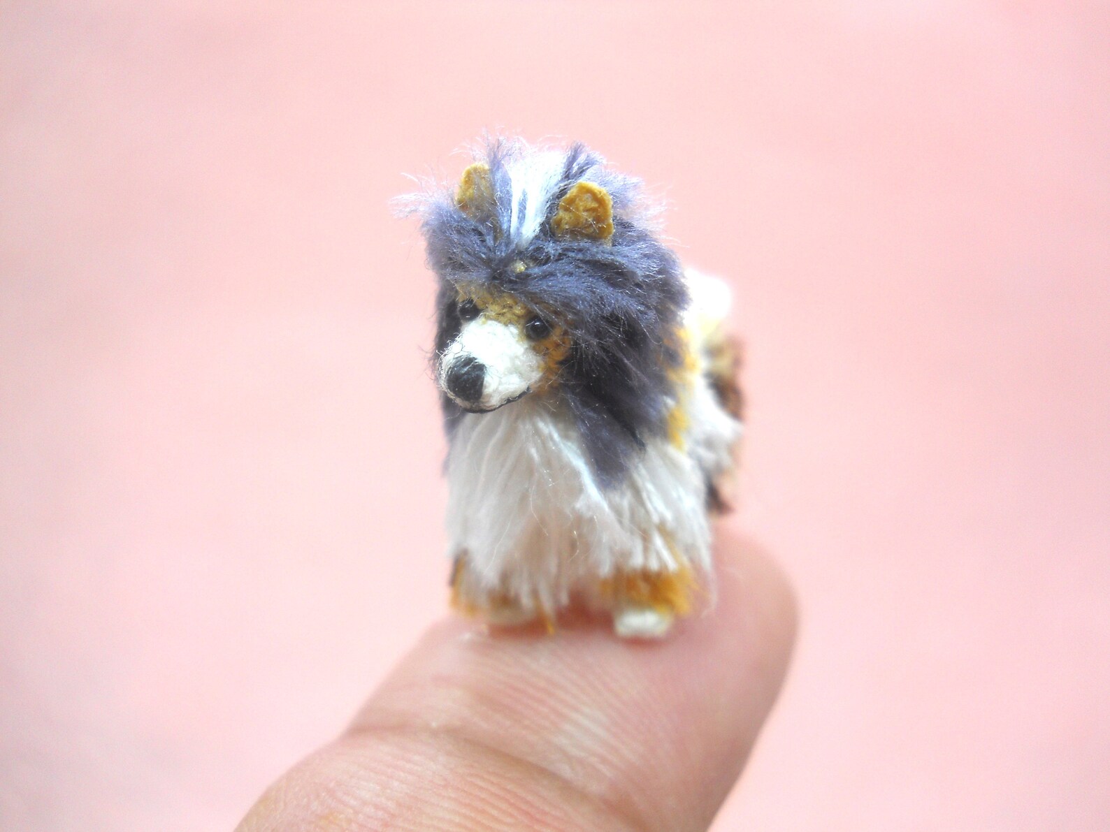 Miniature Crochet Sheltie Shetland Sheepdog Miniature Dog | Etsy