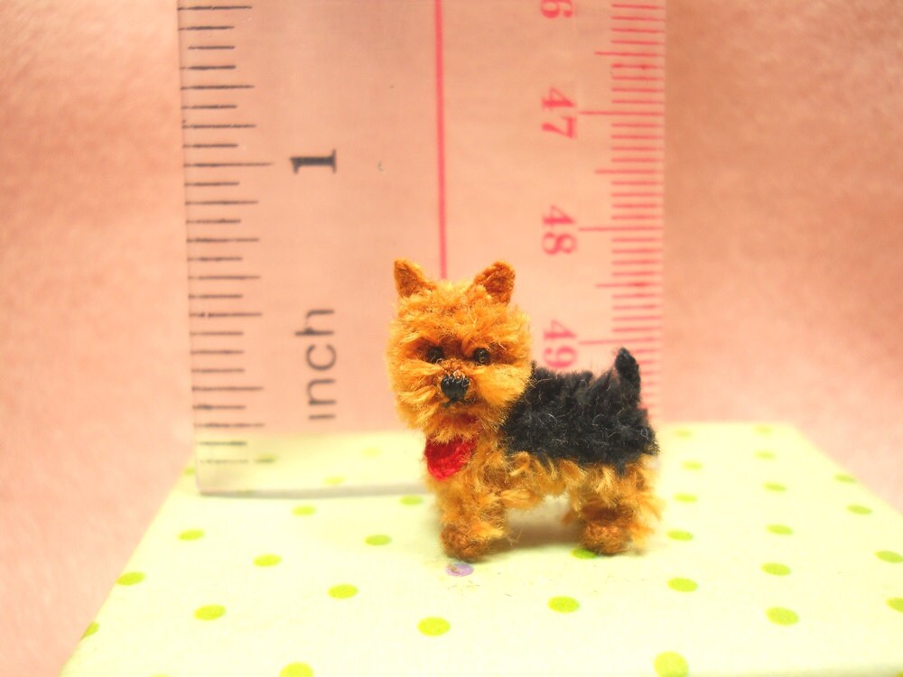 Silky Terrier Puppy - Tiny Crochet Miniature Dog Stuffed Animals - Made ...