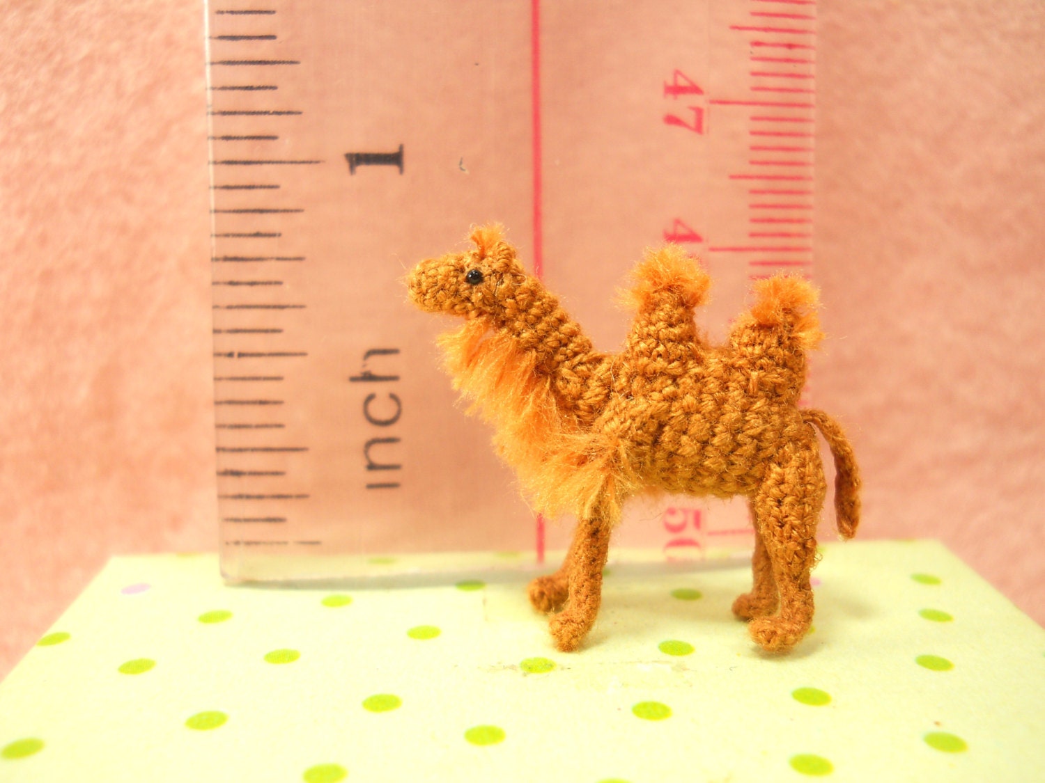 1 Inch Bactrian Camel Amigurumi Micro Miniature Crochet - Etsy