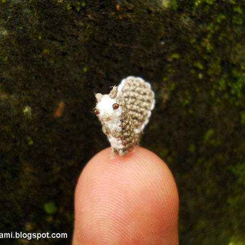 Teeny Tiny Squirrel Micro Amigurumi Crochet Miniature Tiny - Etsy