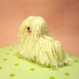 Miniature White Puli - Tiny Crochet Miniature Dog Stuffed Animals ...